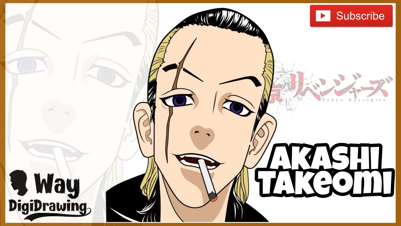 How to Draw Akashi Takeomi (Akashi Senju) from Tokyo Revengers - YouTube