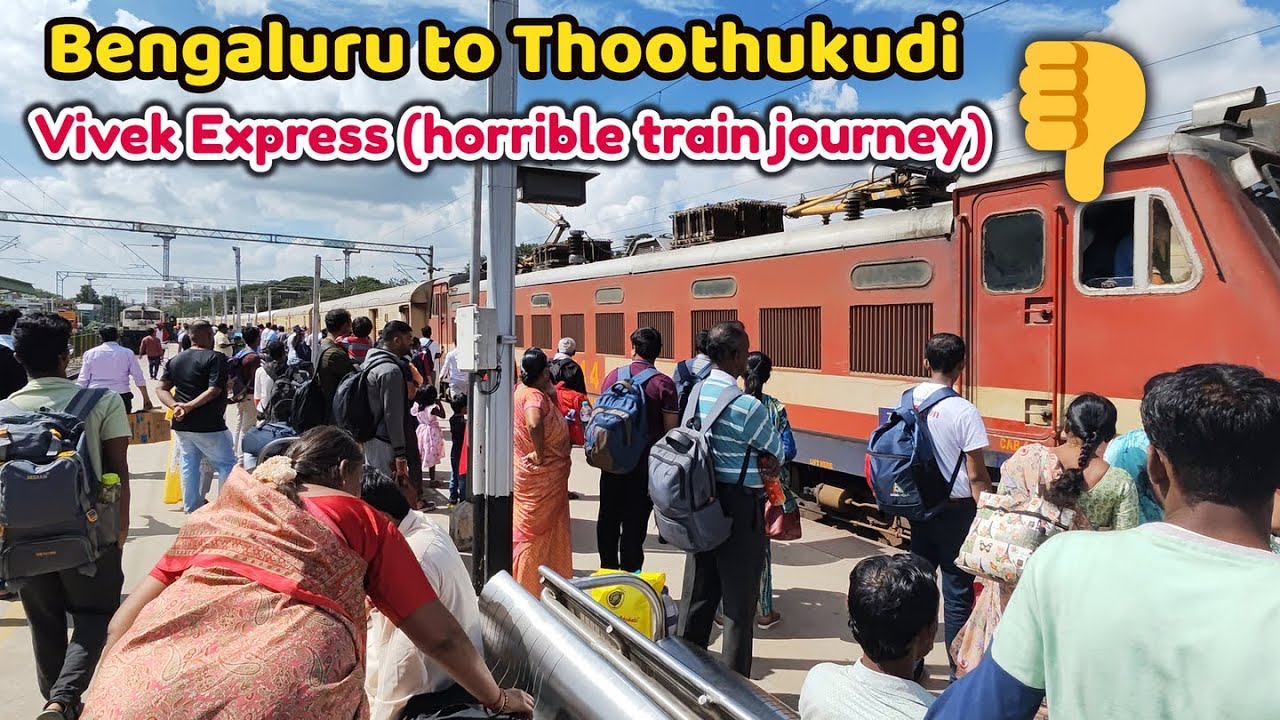 Bangalore to Thoothukudi Train Full Journey | 19568 - Vivek Express ...
