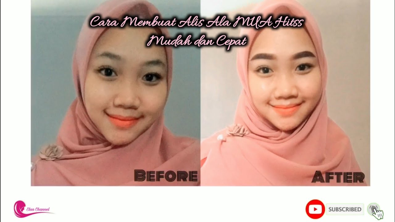Tutorial Membuat Alis Ala MUA, Mudah dan Cepat | Elaa Channel - YouTube