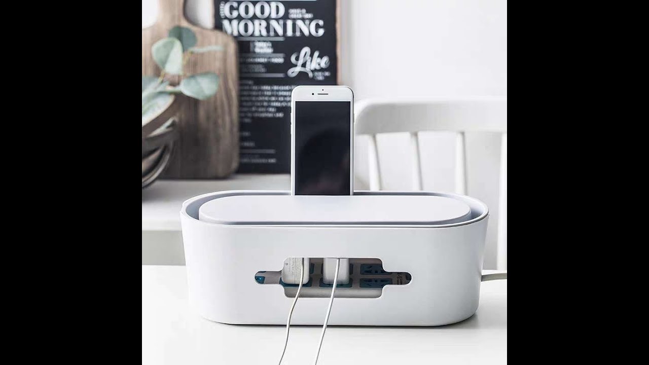 Extension Plug Socket Storage Box Extension Plug Cable Organizer Holder ...