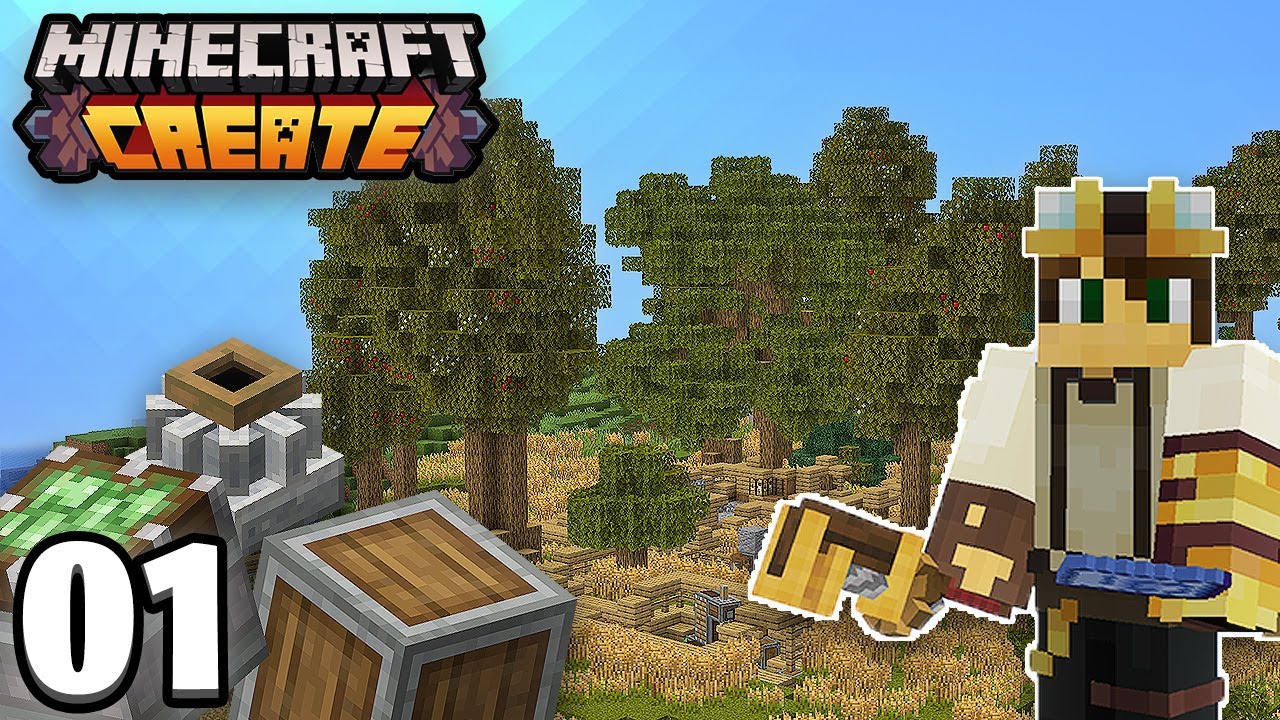 I used the CREATE MOD in Minecraft Survival Ep.1 - YouTube