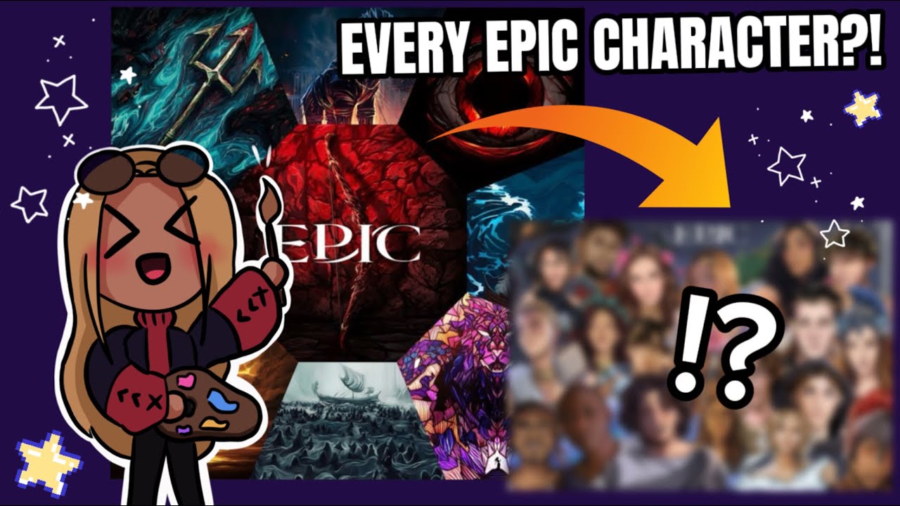 I drew EVERY Epic The Musical character!?! - YouTube