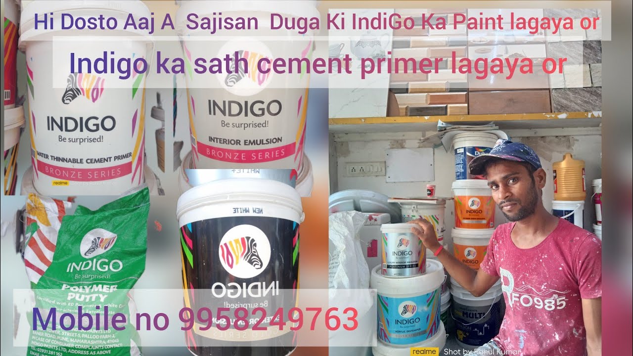 IndiGo Be Surprised Luxury Interior Emulsion Cement Primer polymer ...