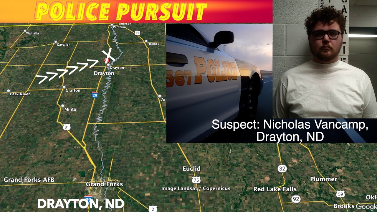 "100 MPH+ Pursuit Through Drayton, North Dakota - YouTube