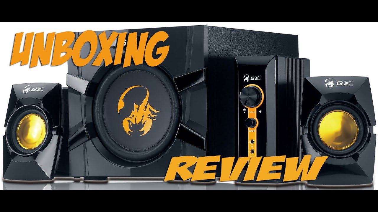 unboxing + review Genius Gx Sw-g2.1 3000 70w Rms | parlantes gamer ...