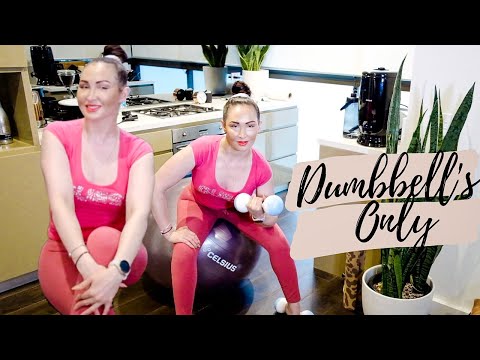 2 Dumbbells Only - Chest, Biceps + Abdominals | Yasmin Scott