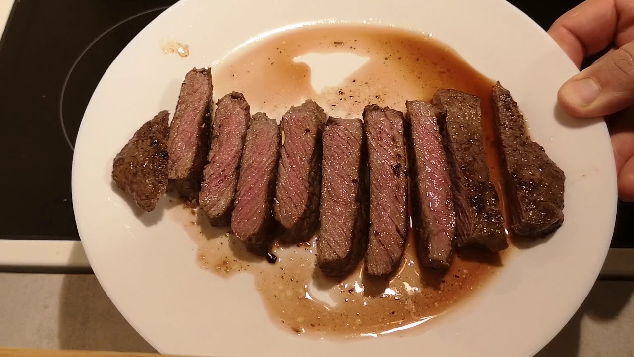 Телешка пържола на тиган със масло Rindfleisch Mit Butter Youtube