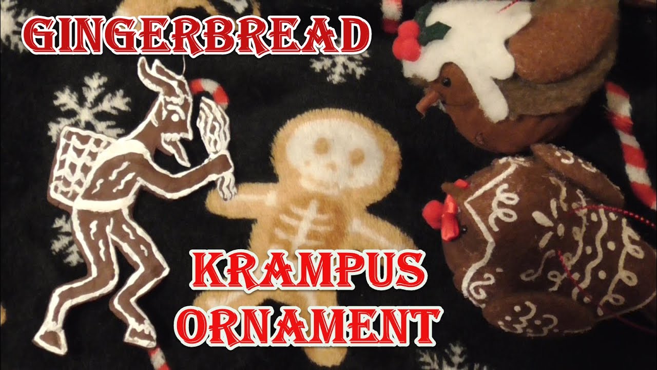 Making A Krampus Gingerbread Cookie Ornament - Frightfully Festive DIY ...