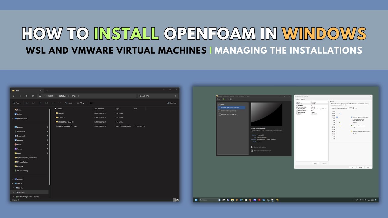 3. WSL and VMware virtual machines | Managing the installations - YouTube