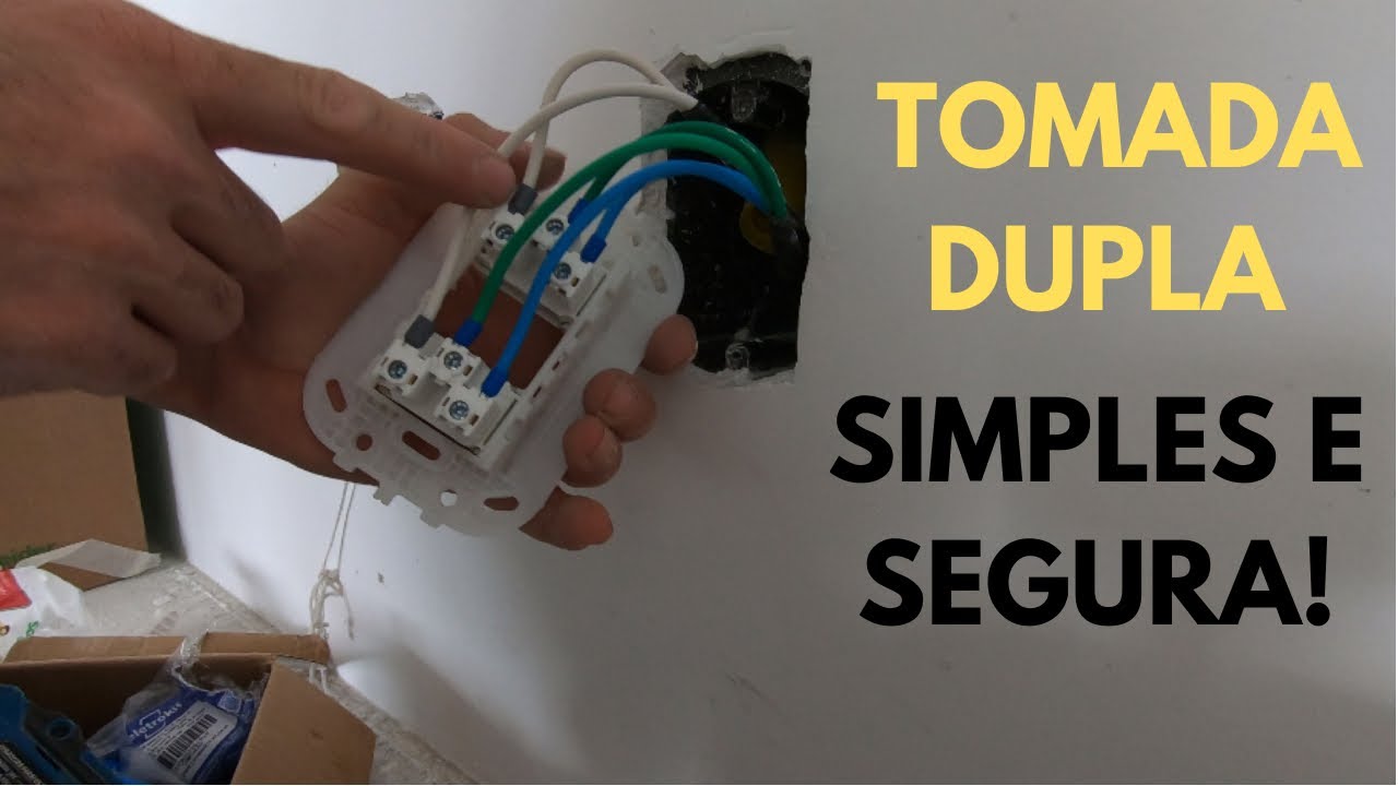 Como instalar tomada dupla de forma simples e segura!! - YouTube