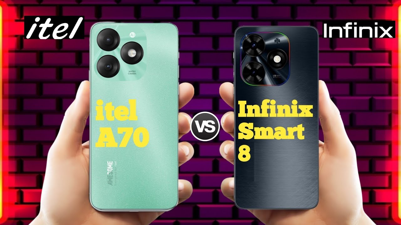 Itel A70 Vs Infinix Smart 8 ll Full Comparison ll Price - YouTube