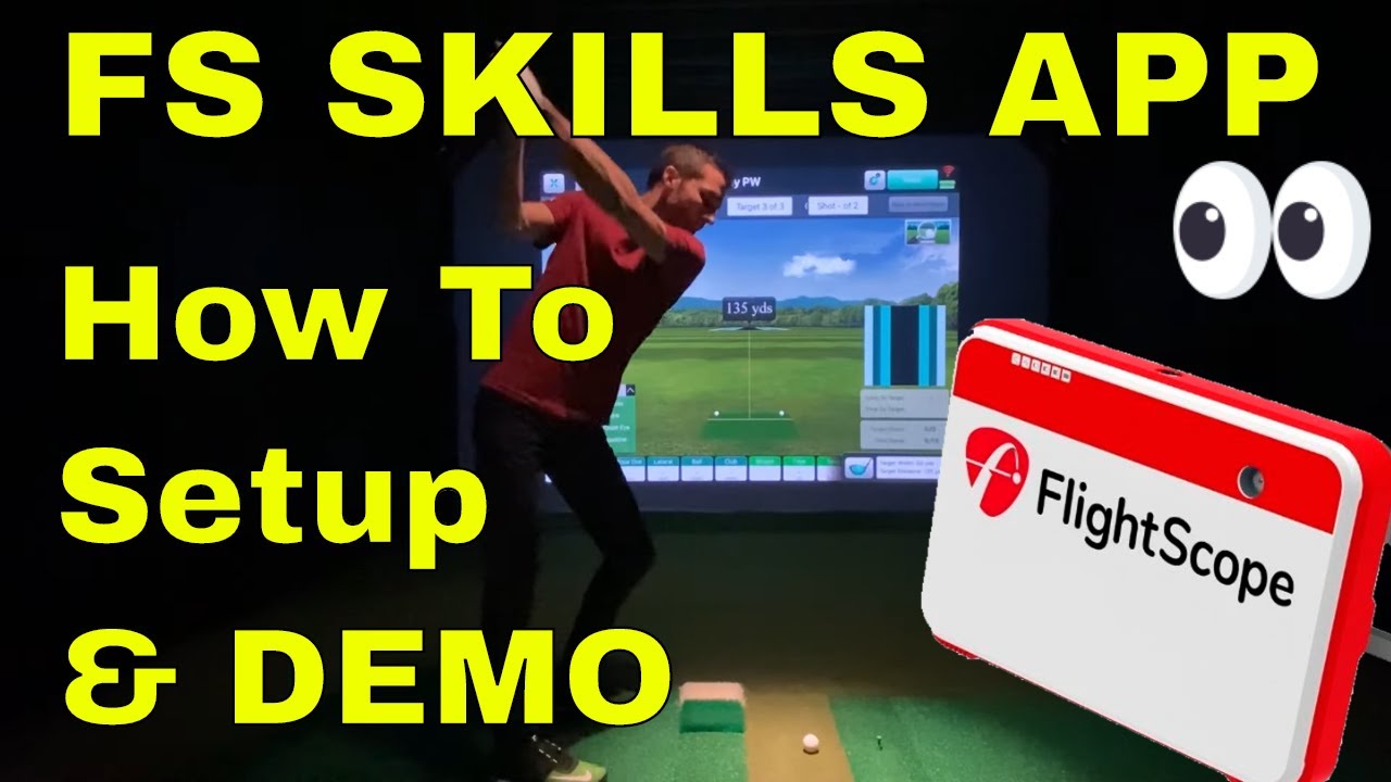 FS Skills App Setup & Demo with Flightscope Mevo+ - YouTube