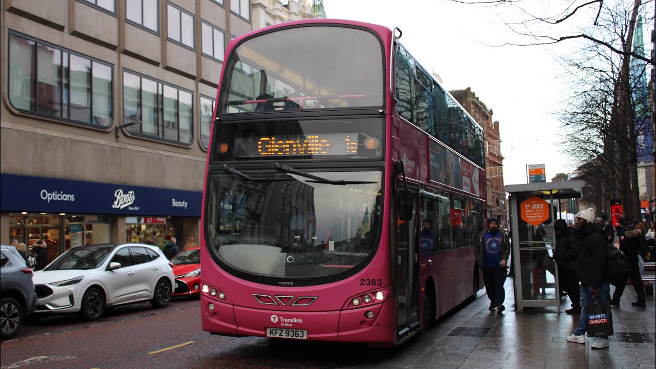 Translink Metro Wright Volvo B9TL Gemini 2 (2363) - Route: 1A - YouTube