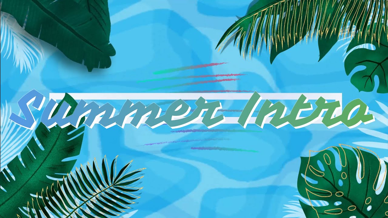 Cute Summer Intro and Outro || Free Template || No Text - YouTube