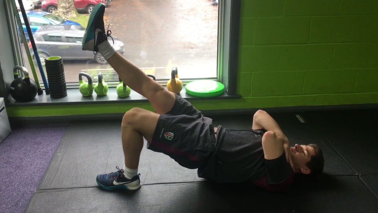 SL Glute Bridge Hold - YouTube