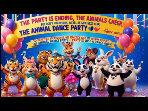 The Animal Dance Party | Kids song kids cartoons | New kids song - YouTube