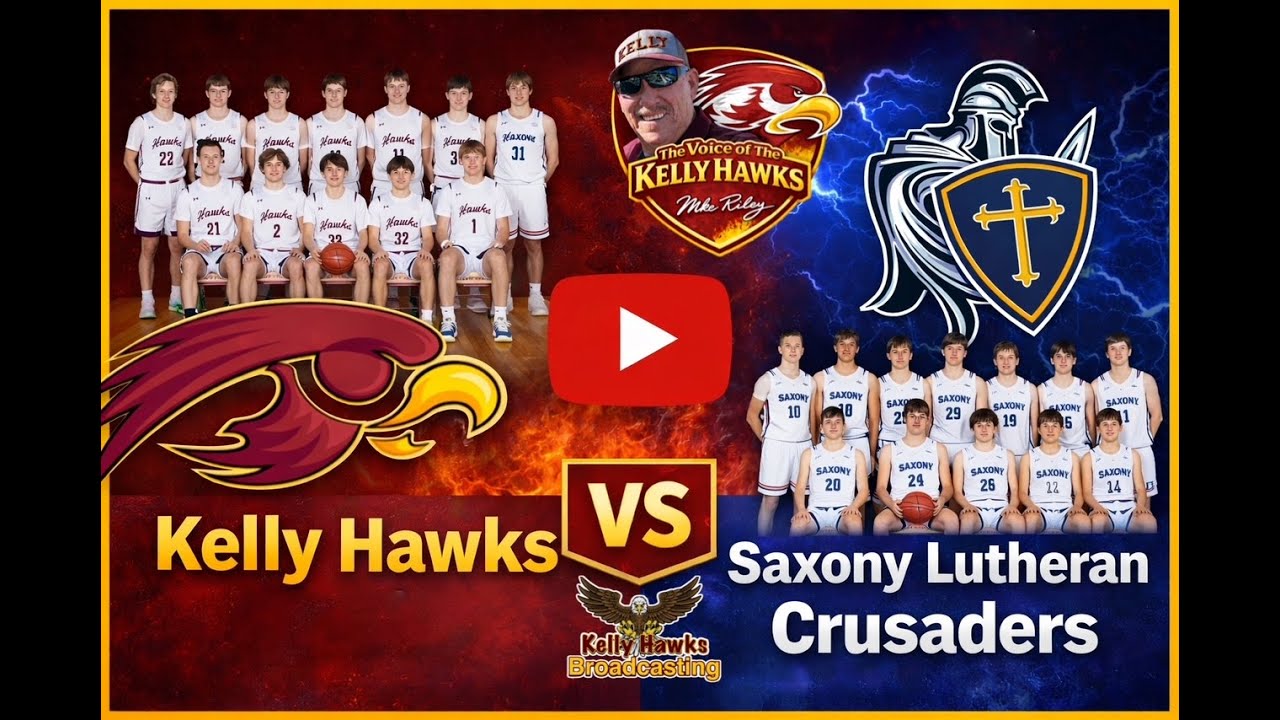 Kelly Hawks Varsity Boys vs Saxony Lutheran Crusaders - 2025-2026 - YouTube