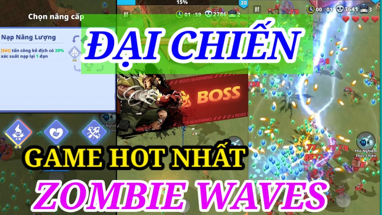 Game ZOMBIE WAVES Attack 1 mình xông vào ổ zombie - YouTube