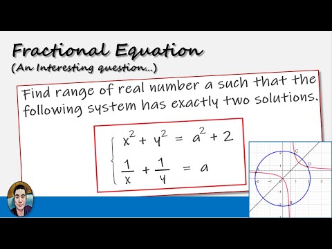 Two distinct real solutions, two intersection points, two curves ...