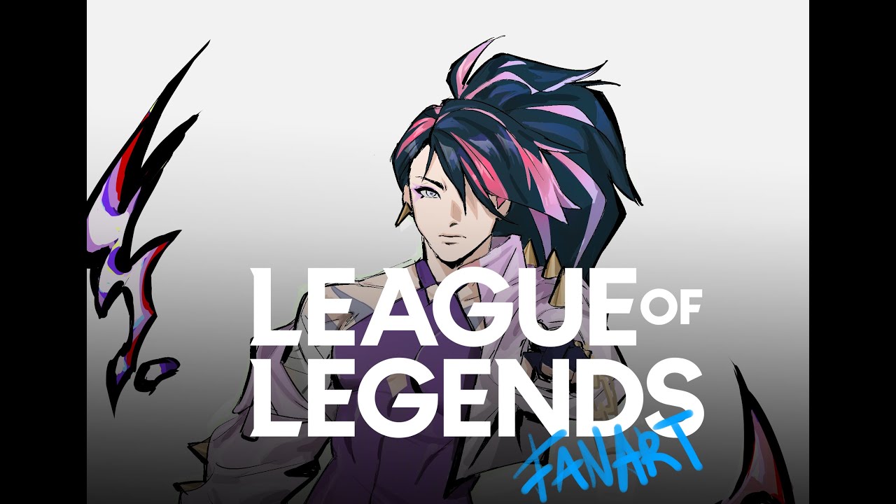 AKALI SPEEDPAINT - FAN SKIN CONCEPT ART - YouTube
