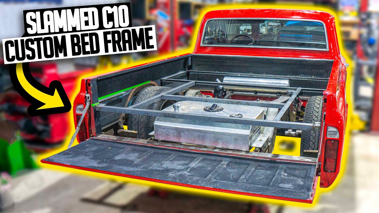 Building a C10 Bed for a C-Notched Frame -Bagged 1970 Chevy Truck - YouTube