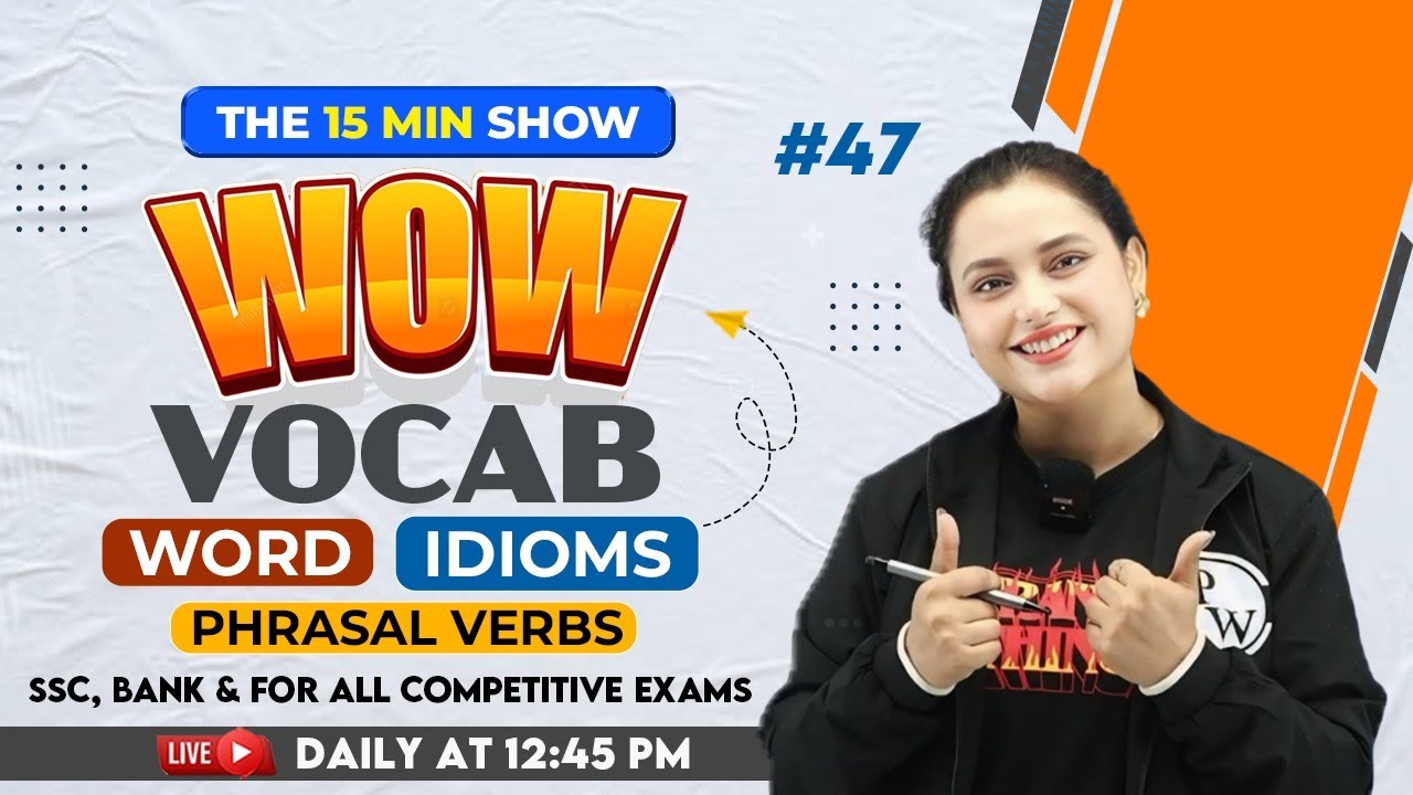 WOW VOCAB | English Vocabulary for Bank, SSC and All Competitive Exams ...