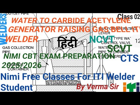 WATER TO CARBIDE ACETYLENE GENERATOR RAISING GAS BELL ITI WELDER - YouTube
