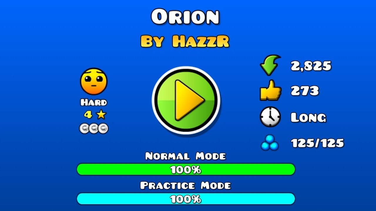 Orion by HazzR (ALL 3 COINS) | Geometry Dash 2.2 - YouTube