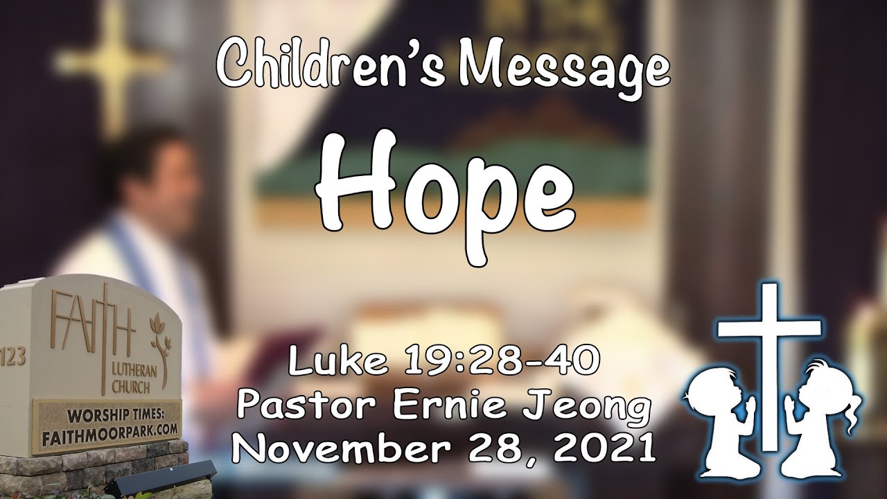 Children's Message - Hope - YouTube