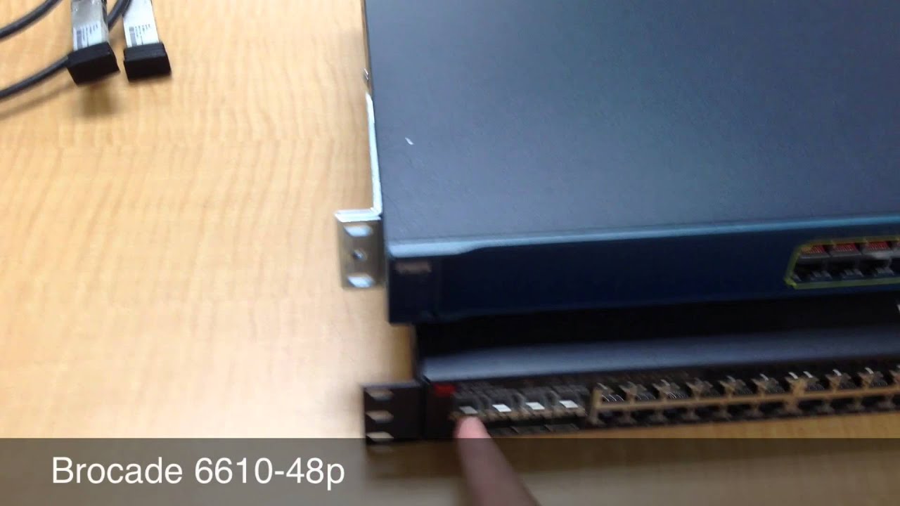 Brocade 6610-48p - YouTube