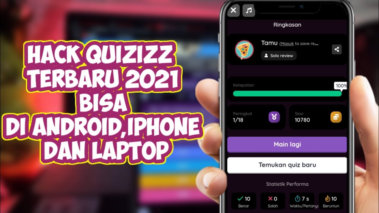 CARA MENGETAHUI JAWABAN QUIZIZZ TERBARU 2021 DI ANDROID,LAPTOP DAN ...