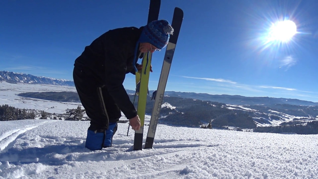 XC Skiing Above Deep Creek, Caribou National Forest - YouTube