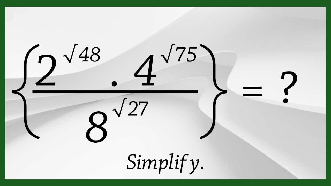 Nice Simplification maths/ Olympiad maths/#nkishor #trending / maths Olympiad video - YouTube