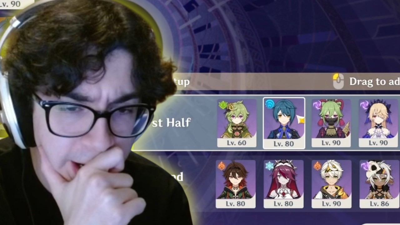 [zy0x] bro struggles to do abyss with 4 stars (fails compilation rage bait) - YouTube