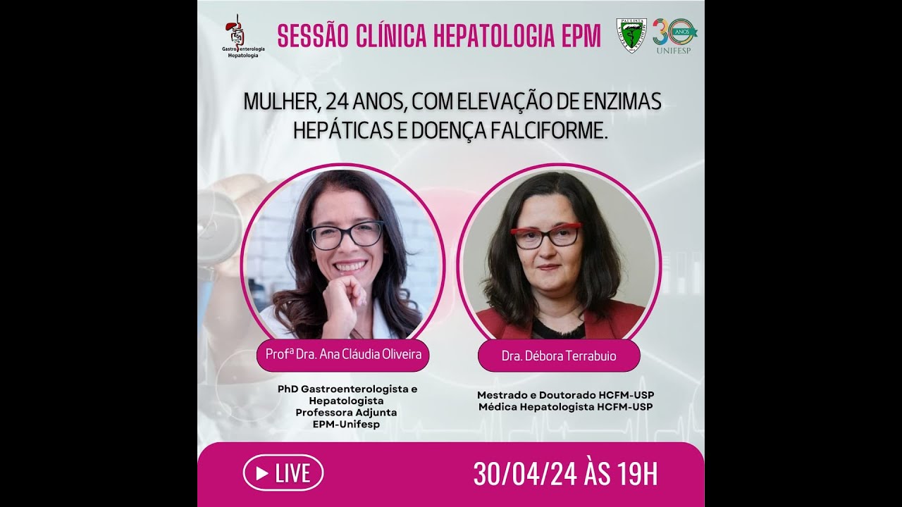 Sessão Clínica 30/04/2024 - Hepatite autoimune - YouTube