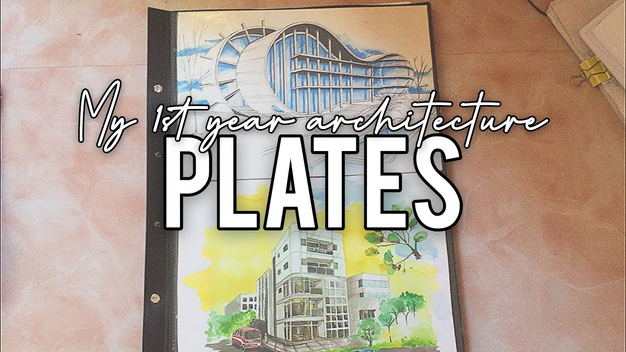 My first year plates in architecture - YouTube