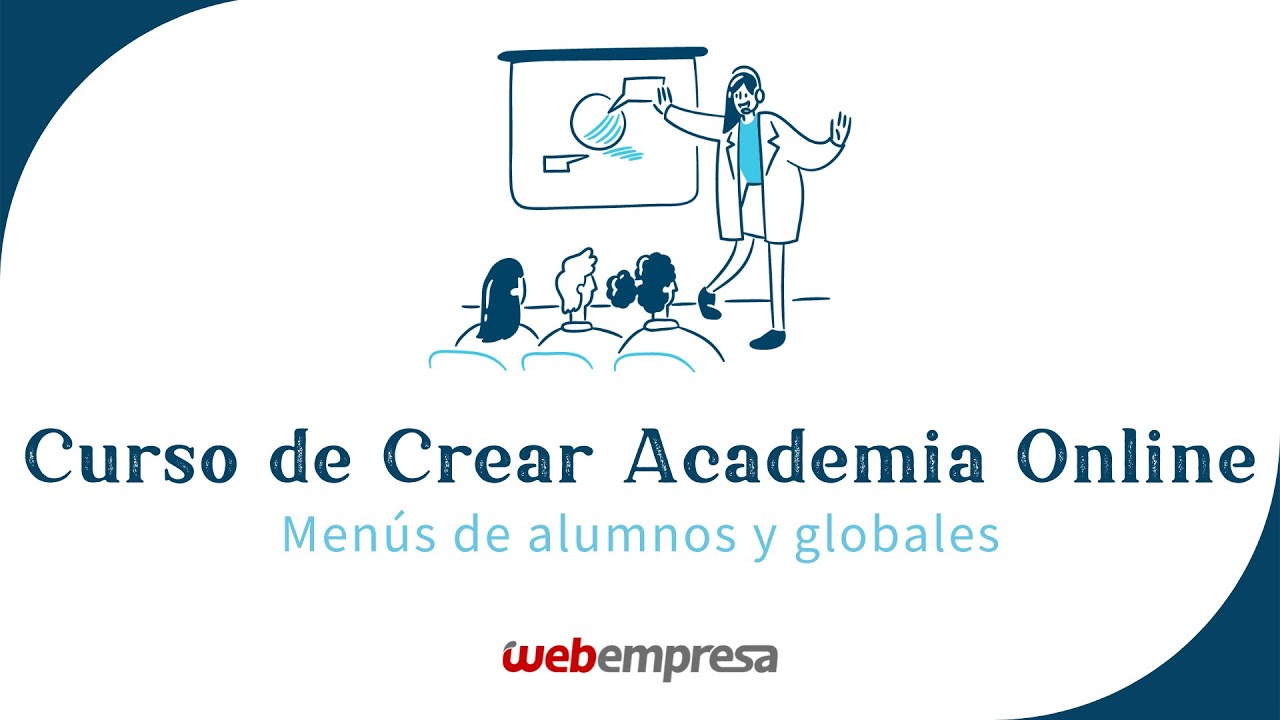 Crear Academia online con WordPress - Menús de alumnos y globales - YouTube