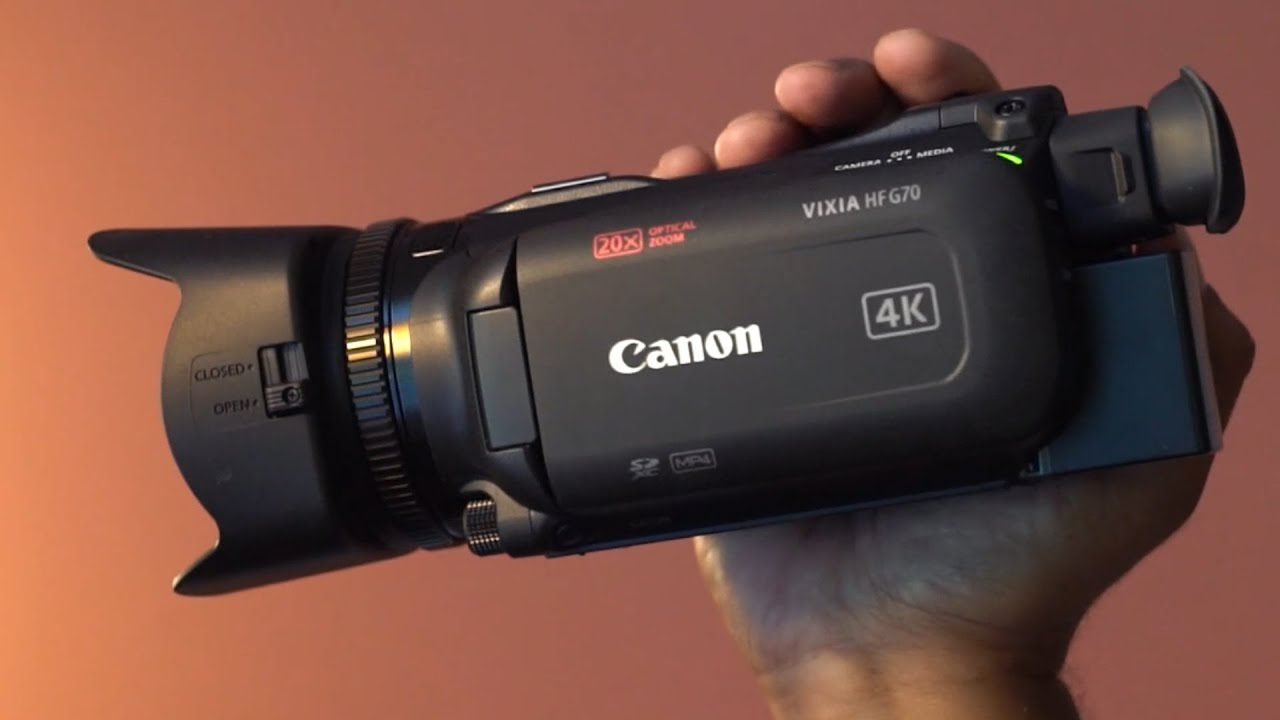 Overview & DEMO: Canon VIXIA HF G70 Camcorder 4K UHD CMOS Sensor 20x ...