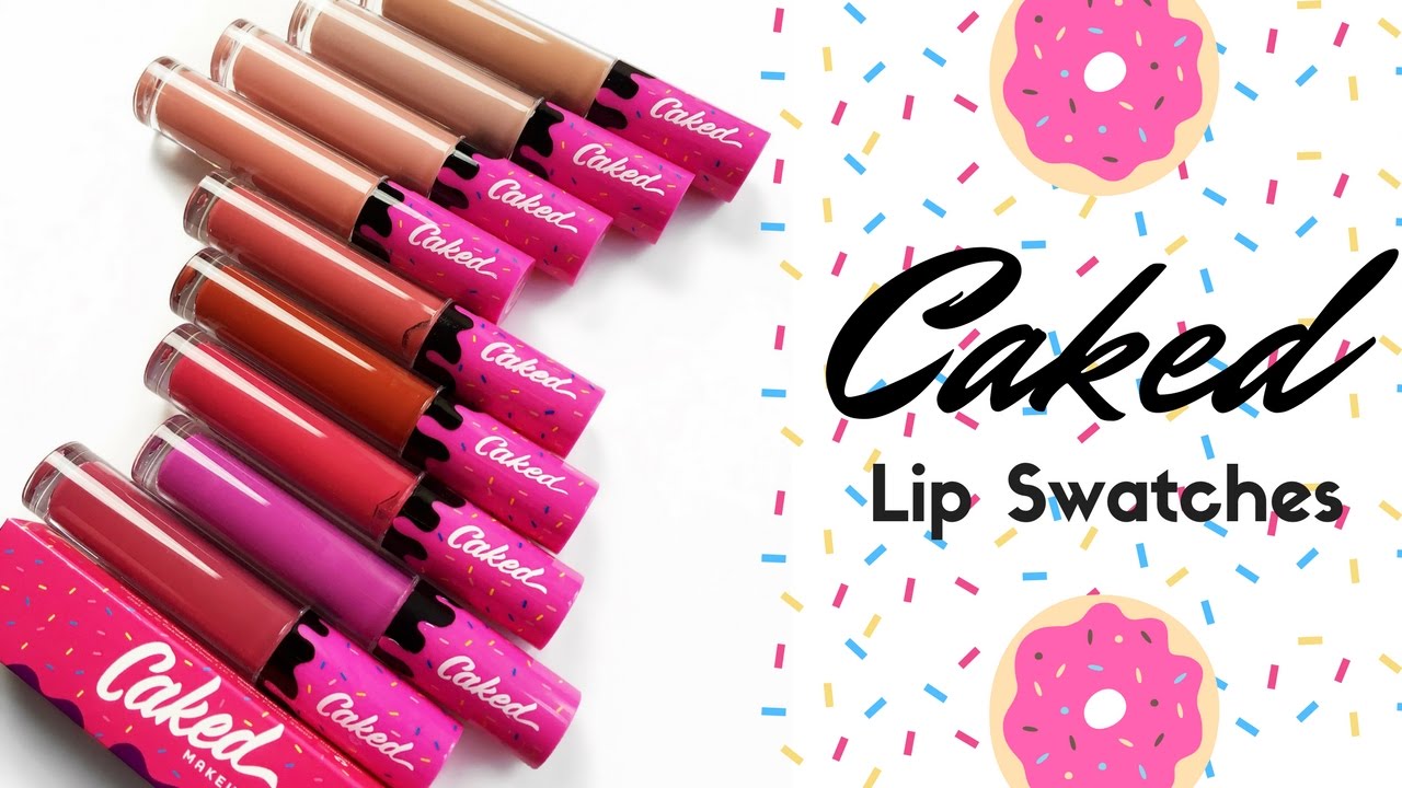 Caked Lip Fondants | Review + Lip Swatches of All 9 Shades - YouTube