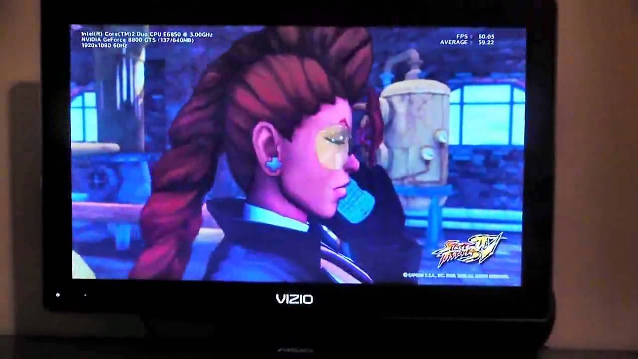 VM230XVT Vizio 23" LED HDTV/Monitor SFIV PC Test - YouTube