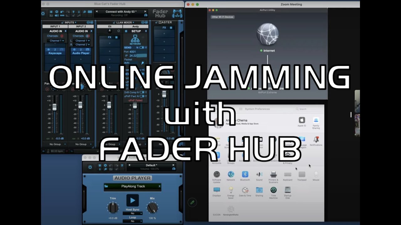 Online Jamming Session With FaderHub / Manual Setup - YouTube