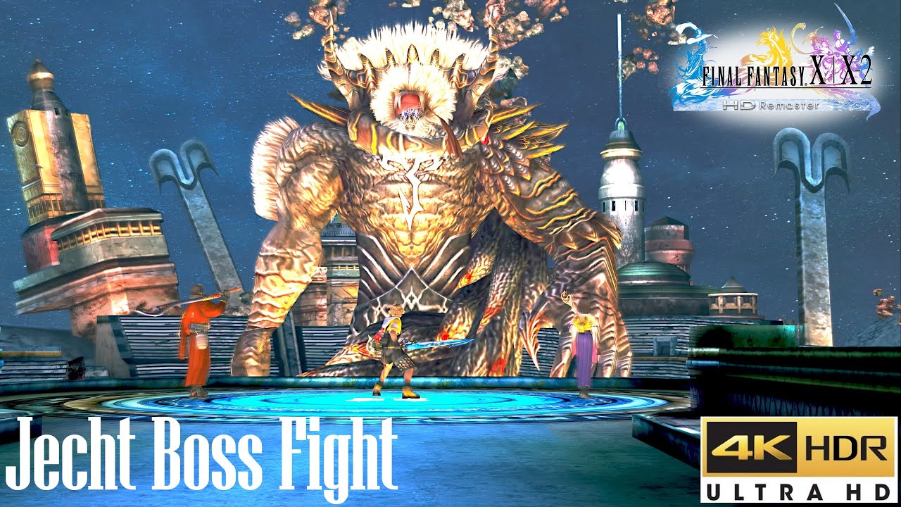 How to defeat Jecht - Final Fantasy X Remaster - 4k 60 fps - HDR - YouTube