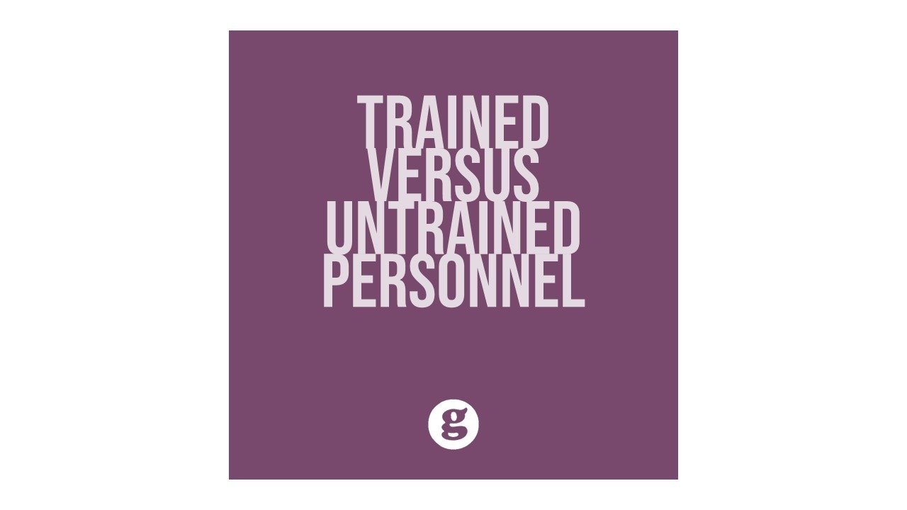 Specifications for Trained versus Untrained Personnel - YouTube