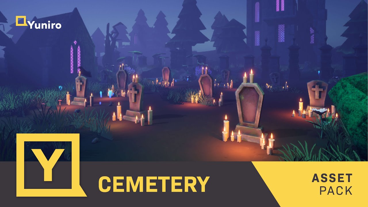 Cemetery Assets Pack - Game Asset For Unity and Unreal Engine Platform ...