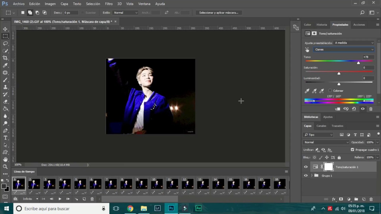 Cómo cambiar el color de un gif. - YouTube