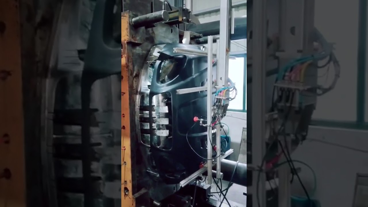 Automobile parts processing The hood processing 汽车零件加工 - YouTube