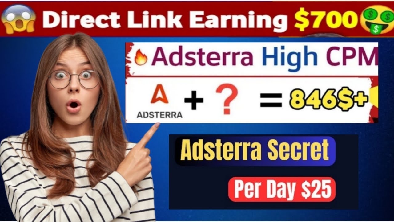 Adsterra new Hidden Earning Trick || Adsterra earning New method ...