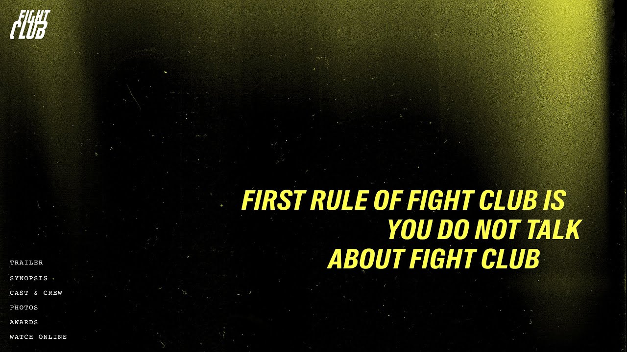 Fight Club Website - YouTube