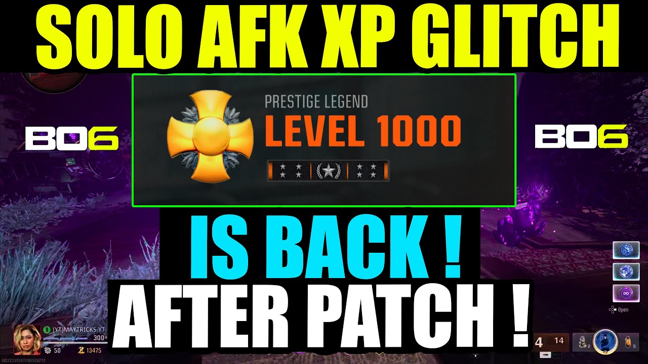 BO6 ZOMBIES GLITCH: NEW SOLO AFK XP GLITCH AFTER PATCH! BO6 LVL1000 ...