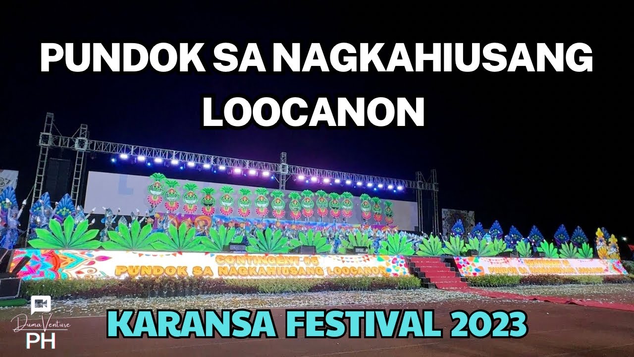 Karansa Festival 2023 Showdown. 1st Runner Up - Pundok Sa Nagkahiusang ...
